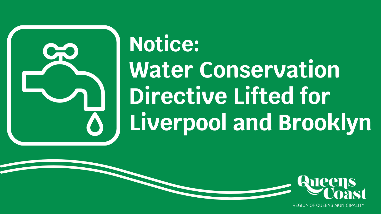 Public Notice: Municipal Water Conservation Measures LIFTED - Region of ...